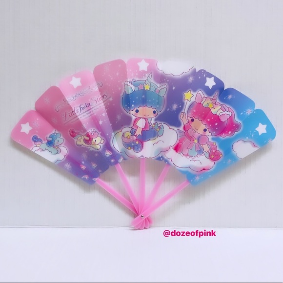 Sanrio | Accessories | Sanrio Little Twin Stars Water Folding Fan ...
